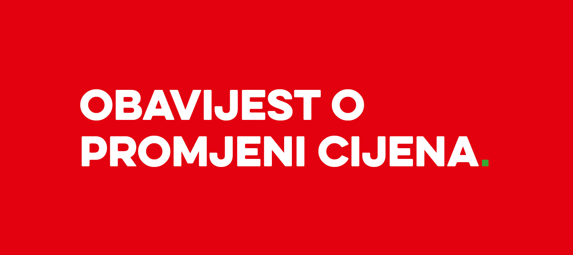 Obavijest o promjeni cijena - Vijesti - Konzum